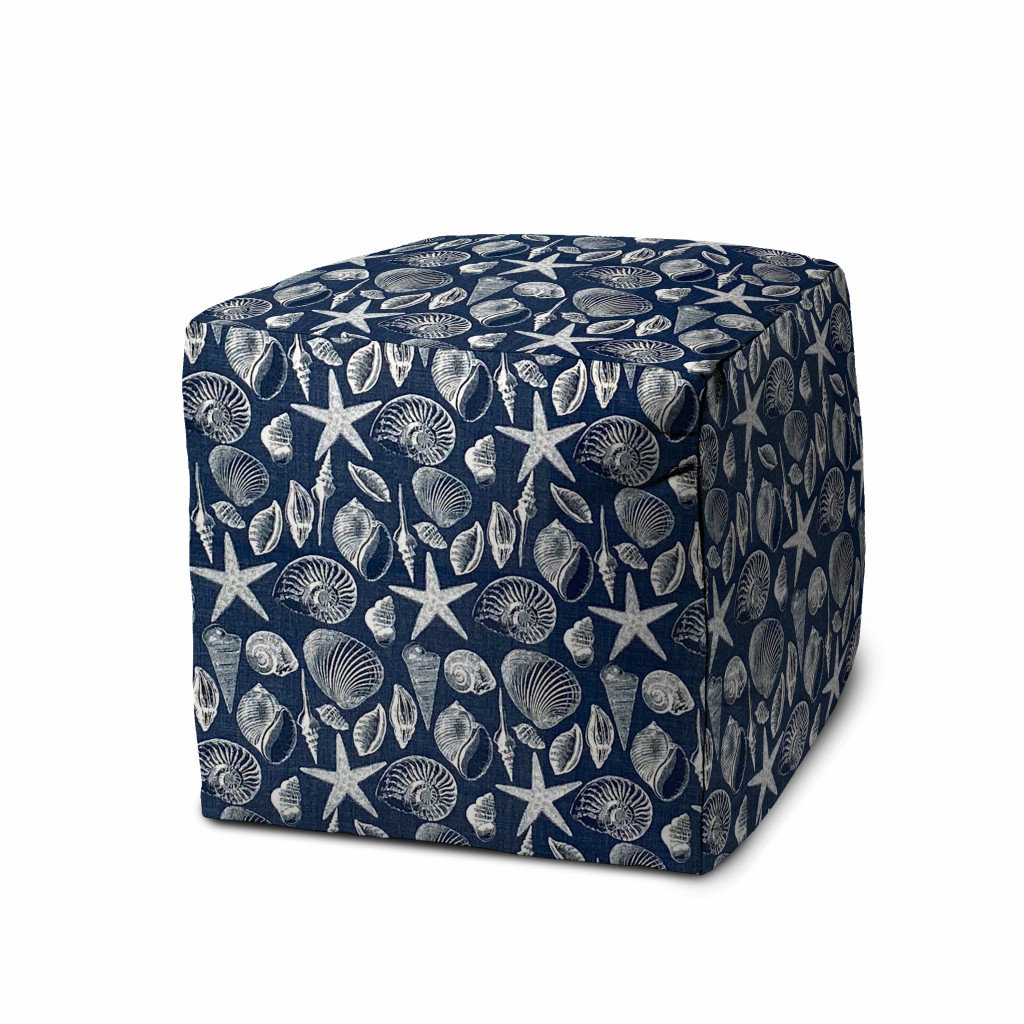 Highland Dunes Bowenville 17" Cube Indoor Outdoor Pouf Cover | Wayfair